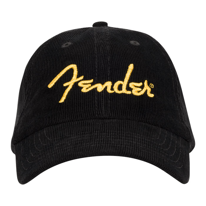 Fender® Gold Spaghetti Logo Corduroy Baseball Hat – Joe Bonamassa ...