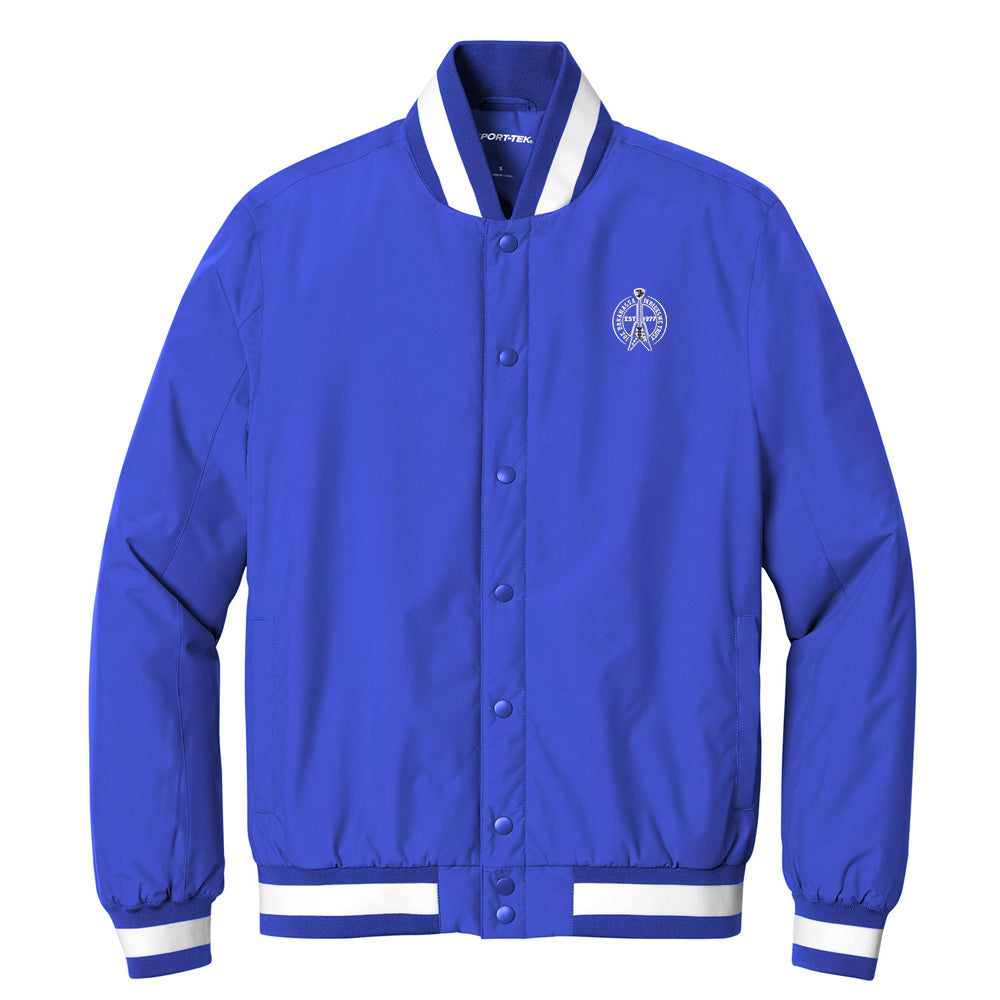In Blues We Trust Flying V Logo Insulated Varsity Jacket (Men) – Joe ...