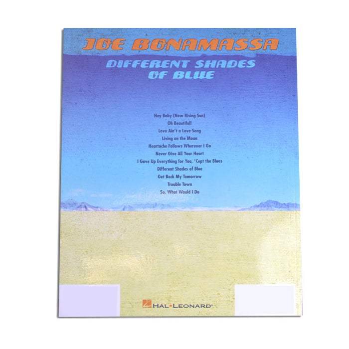 Different Shades of Blue Tab Book (Released: 2014) – Joe Bonamassa ...