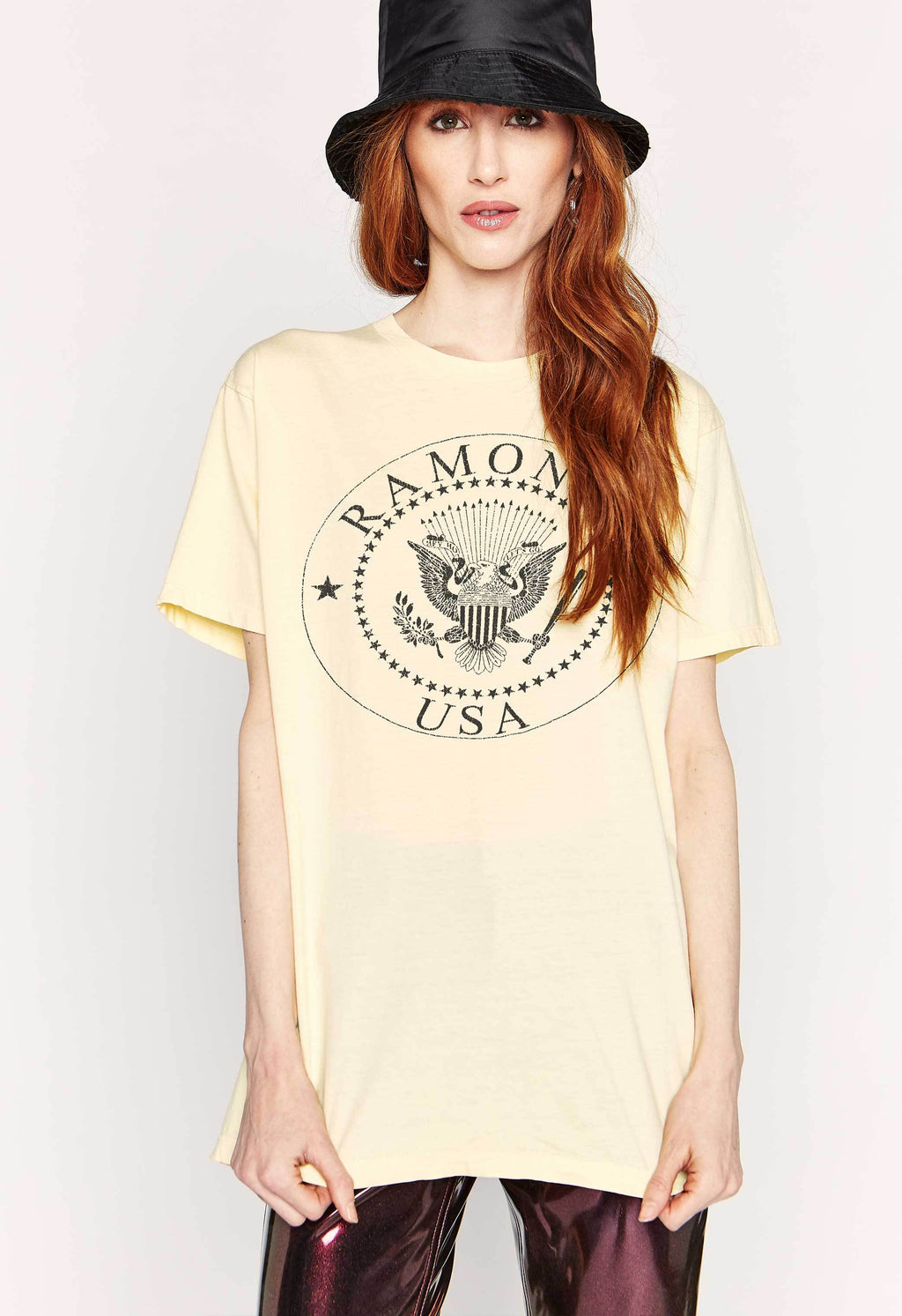 Ramones USA Crest Weekend T-Shirt - Buttercream – Joe Bonamassa ...