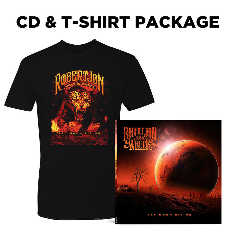 Robert Jon & The Wreck: Red Moon Rising CD & T-Shirt Package ***PRE-OR ...