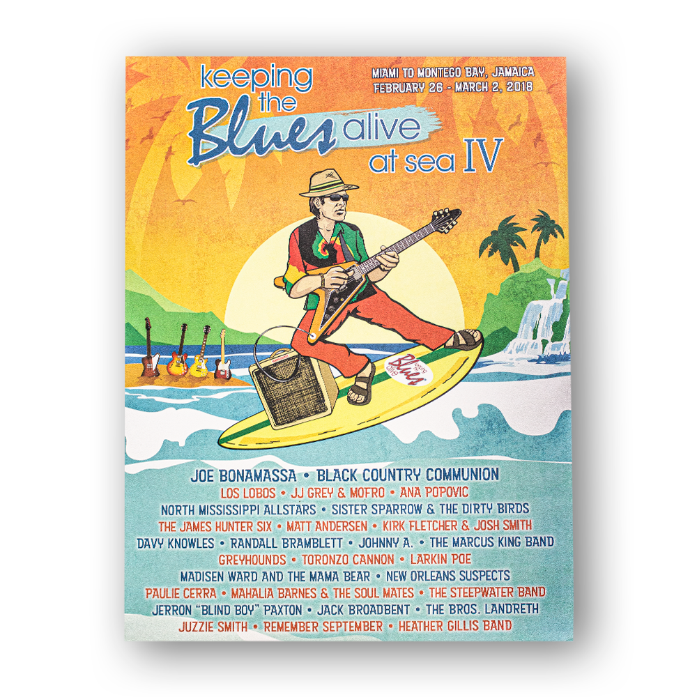 2018 KTBA at Sea IV Poster – Joe Bonamassa Official Store