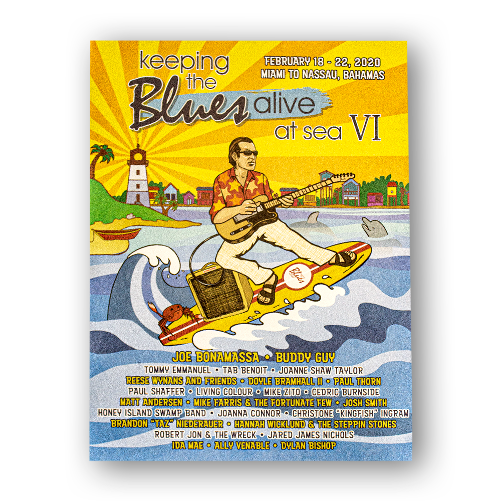 2020 KTBA at Sea VI Poster – Joe Bonamassa Official Store