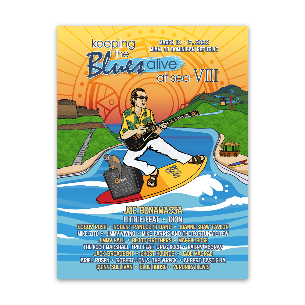 2023 KTBA at Sea VIII Poster – Joe Bonamassa Official Store
