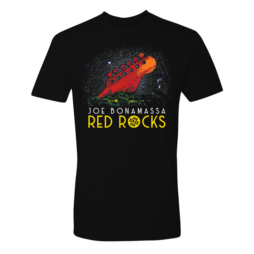 2019 Red Rocks Headstock T-Shirt (Unisex) – Joe Bonamassa Official Store